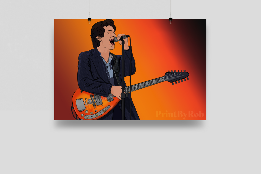 Arctic Monkeys Print - Alex Turner Poster - The Car Wall Art – Print By Rob