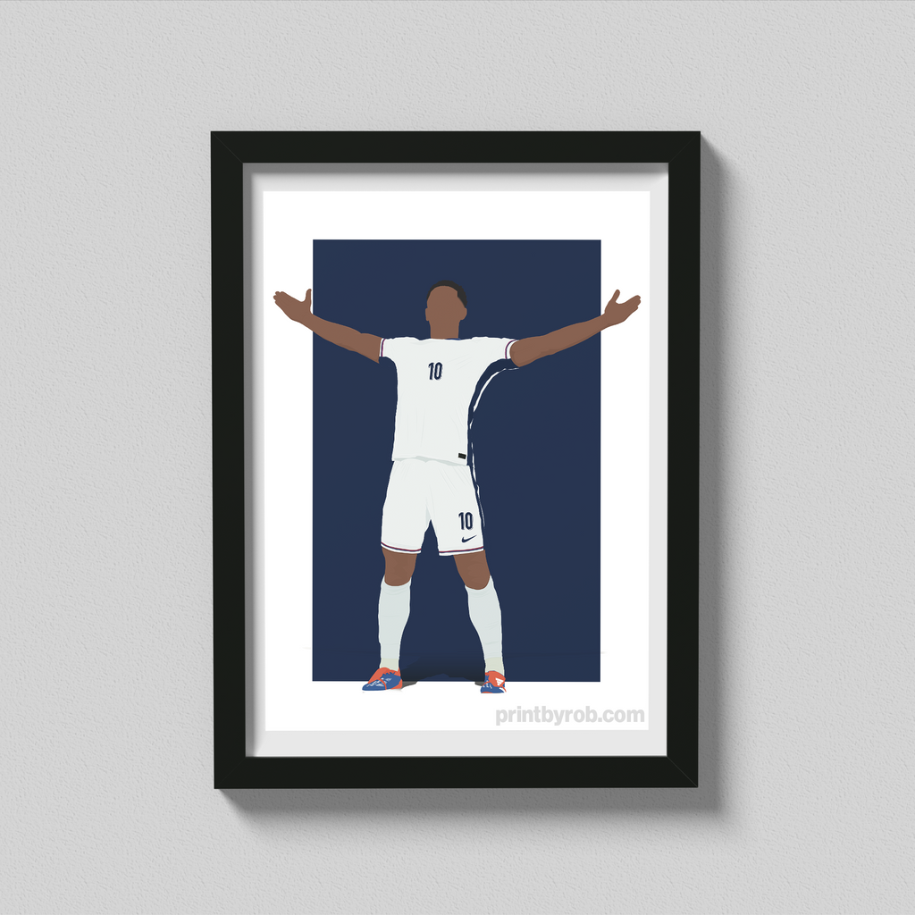 Minimalist Jude Bellingham Print - England 2022 World Cup Poster ...